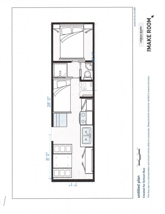 7 Free Floor Plans for School Bus to Tiny Home Conversions - Greenmoxie™